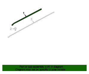 2013-2022 Land Rover Roof Drip Molding LR109388 | OEM Parts Online