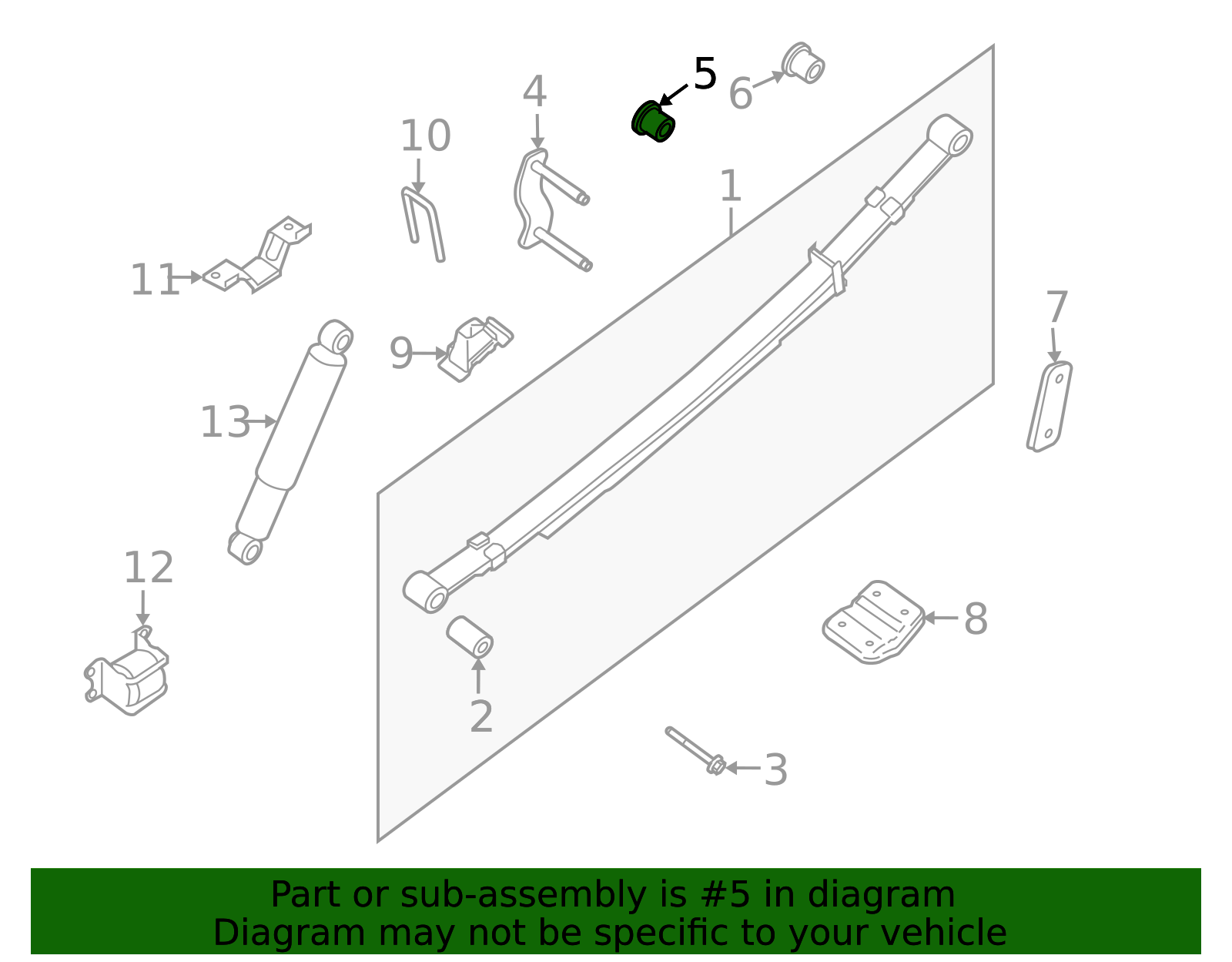 2005-2026 Nissan Bushing 55046-EB000 | OEM Parts Online