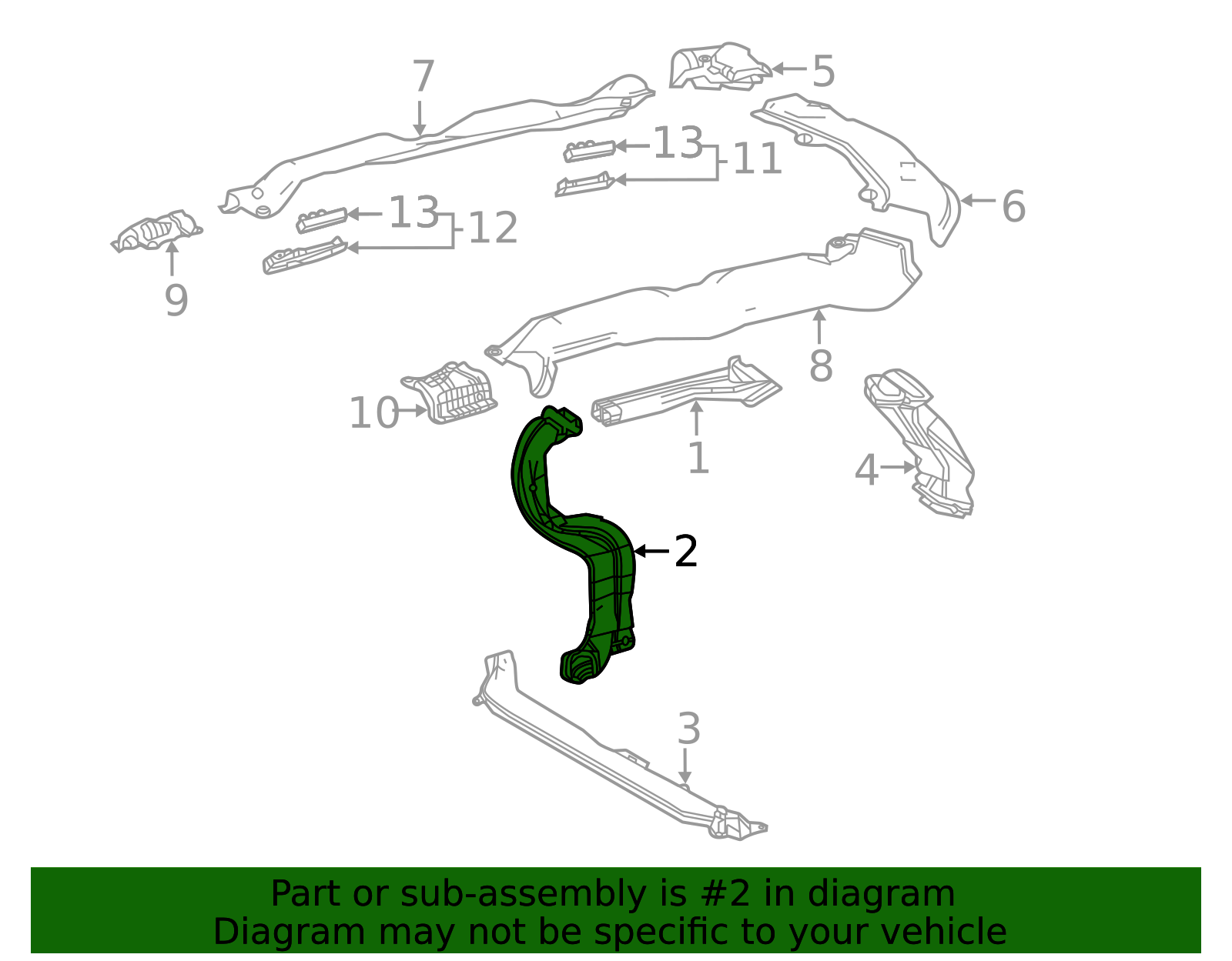 87211-08070 - High-Quality Side Duct for 2021-2025 Toyota Sienna ...