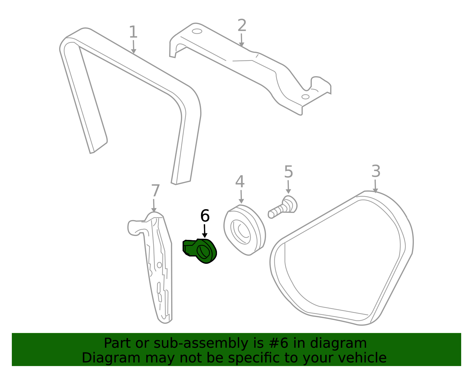 73134AC001 - 1995-2009 Subaru - Idler Pulley Adjuster | OEM Subaru ...