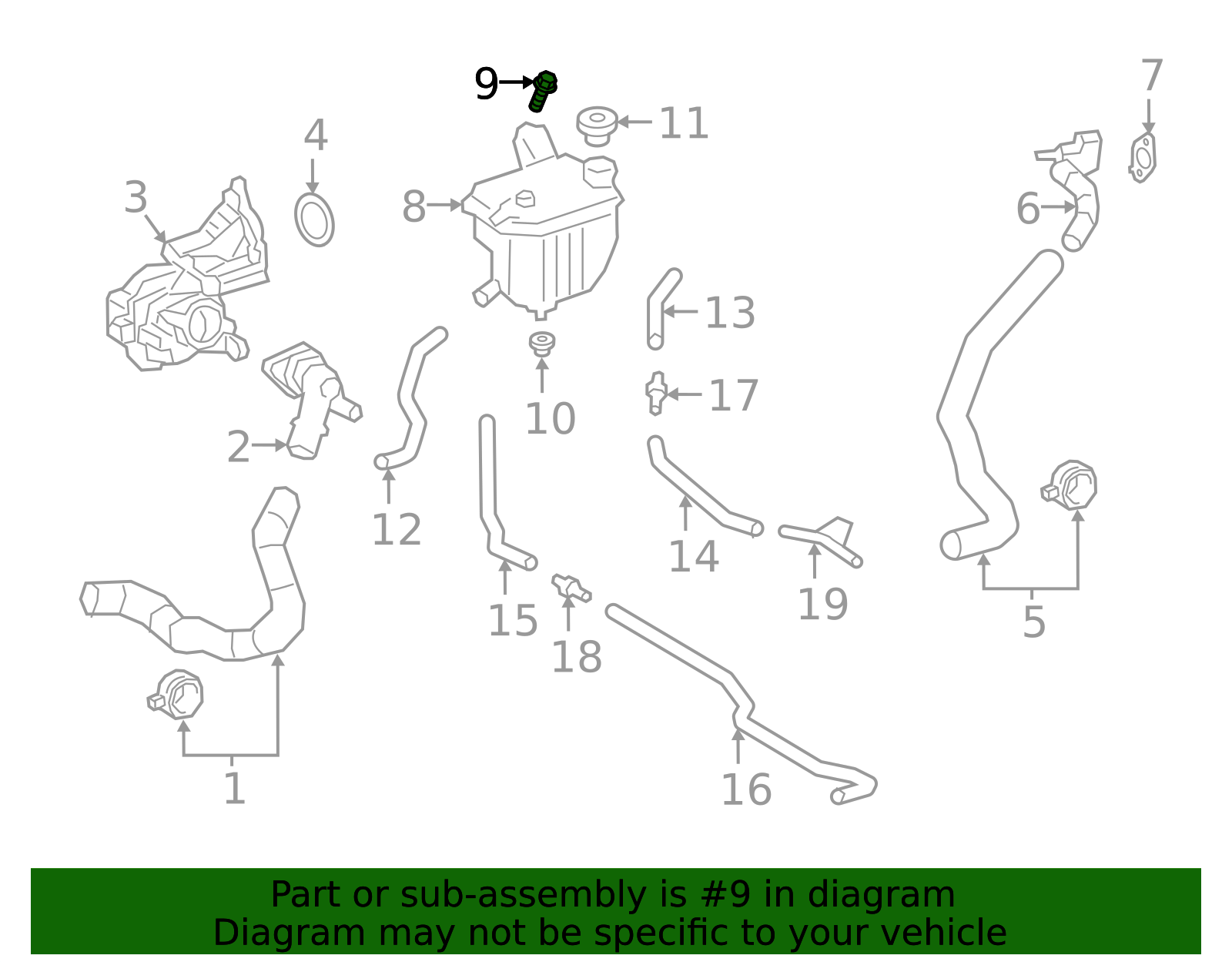2021-2025 Toyota Guide Channel Rear Bolt 90119-A0507 | Toyota Parts Center