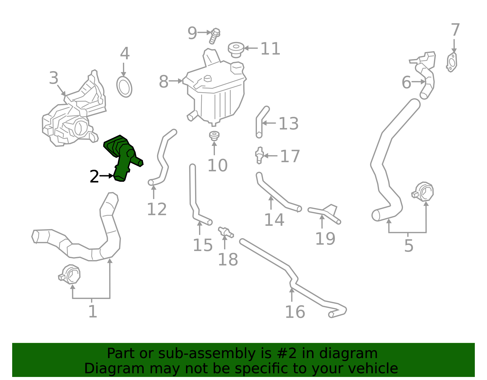 16031-24040 - Engine Coolant Inlet Flange 2022-2025 Toyota | Toyota San ...