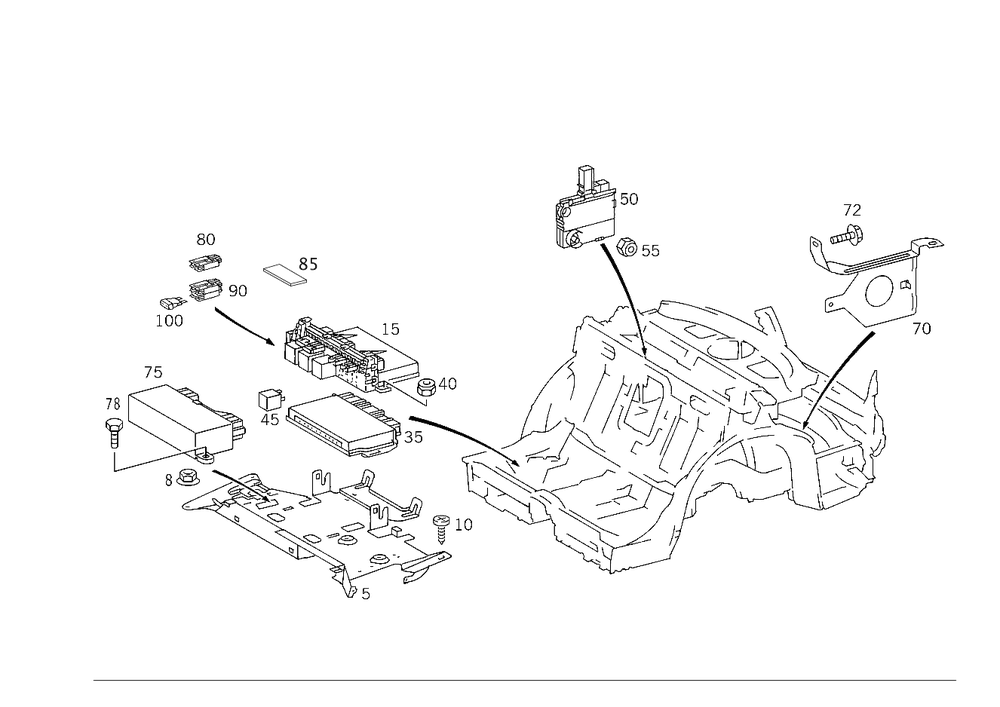1998-2006 Mercedes-Benz Control Unit 215-820-23-26 | Calstar Mercedes Parts