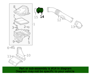 Genuine Mass Air Flow Sensor for 28164-2M400 | Hyundai OEM Parts Direct