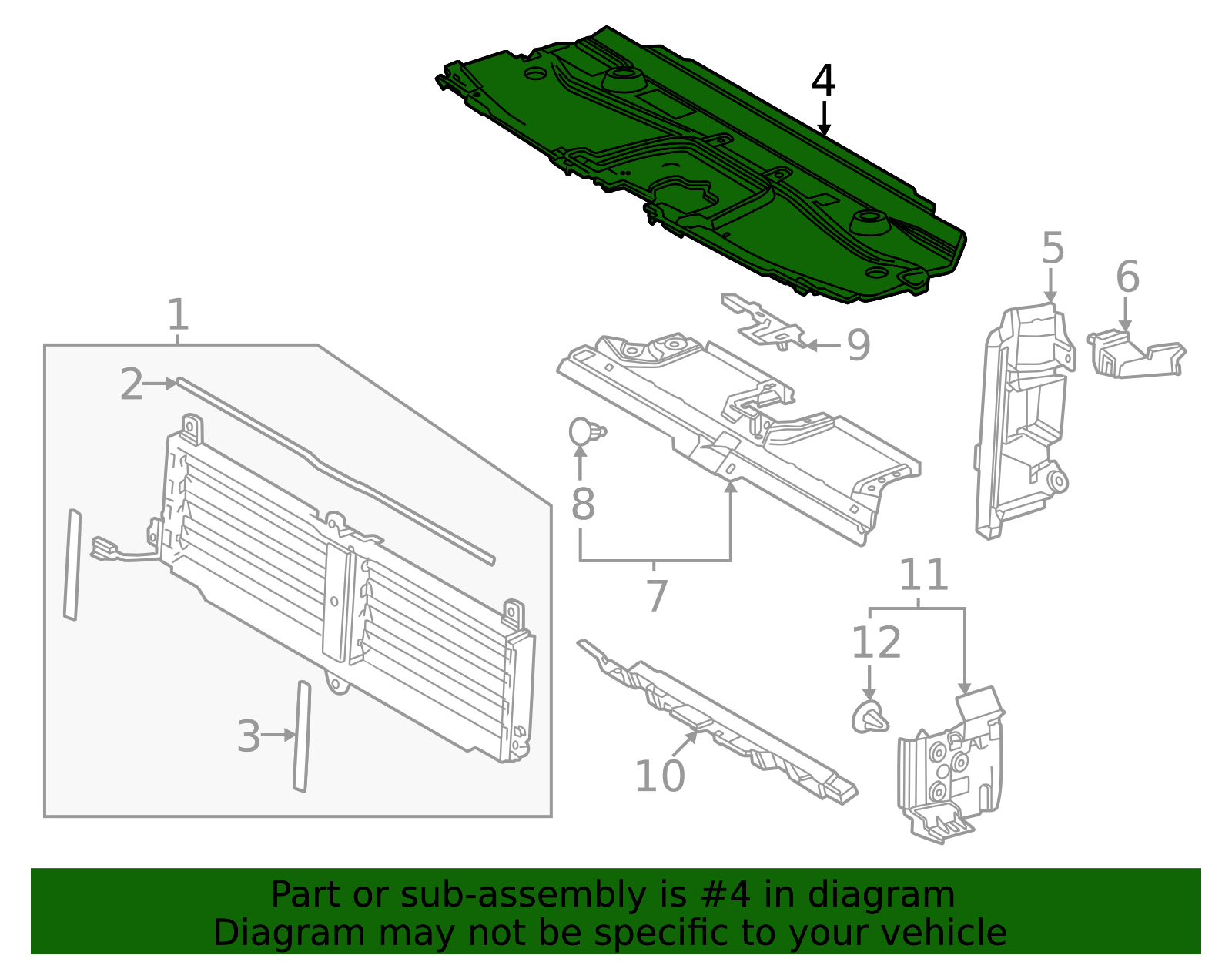 2024-2025 Toyota Land Cruiser Sight Shield 53292-60230 | Toyota Parts ...