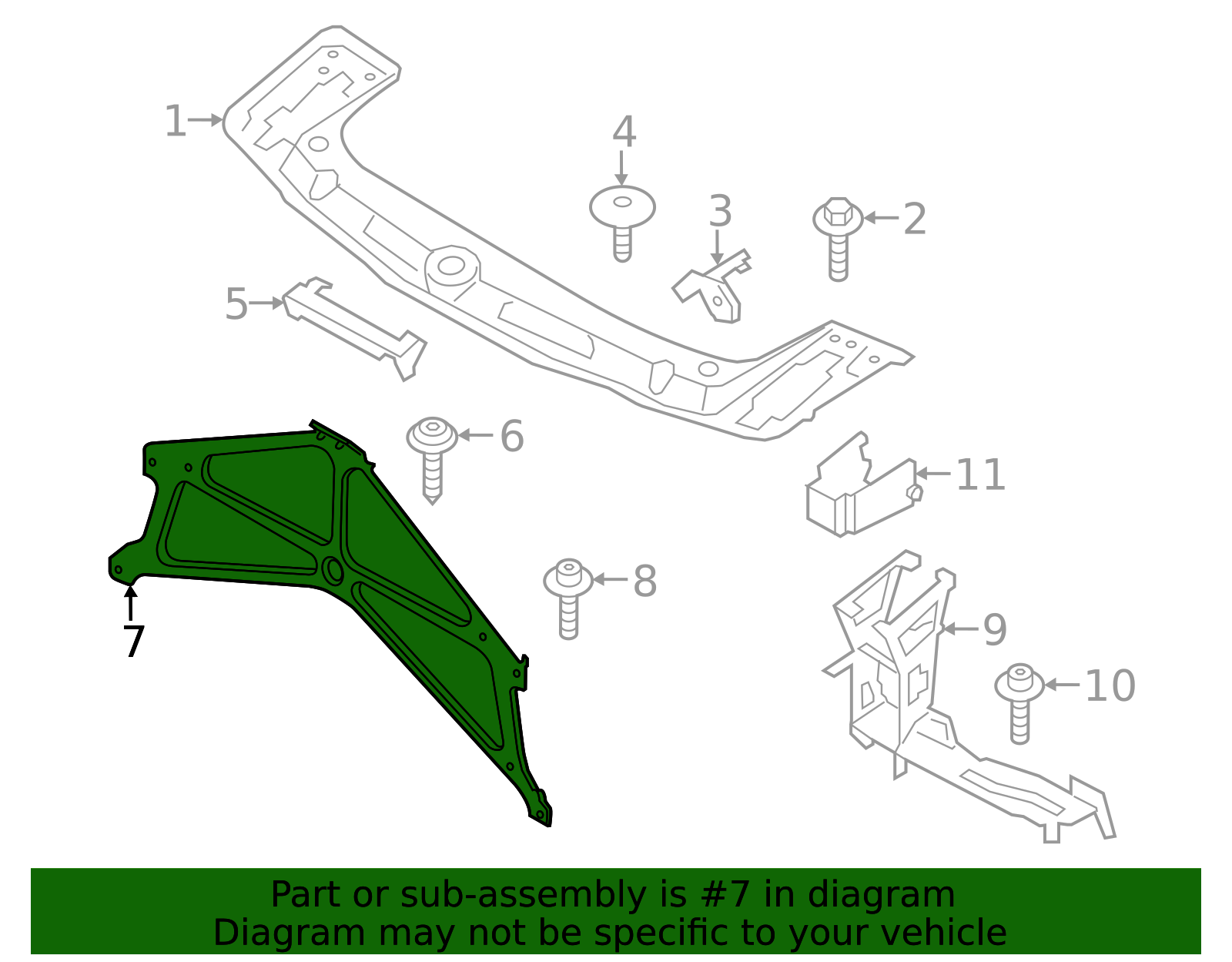 Genuine BMW 51-64-8-054-327 | Front Brace | FREE Shipping on Most ...