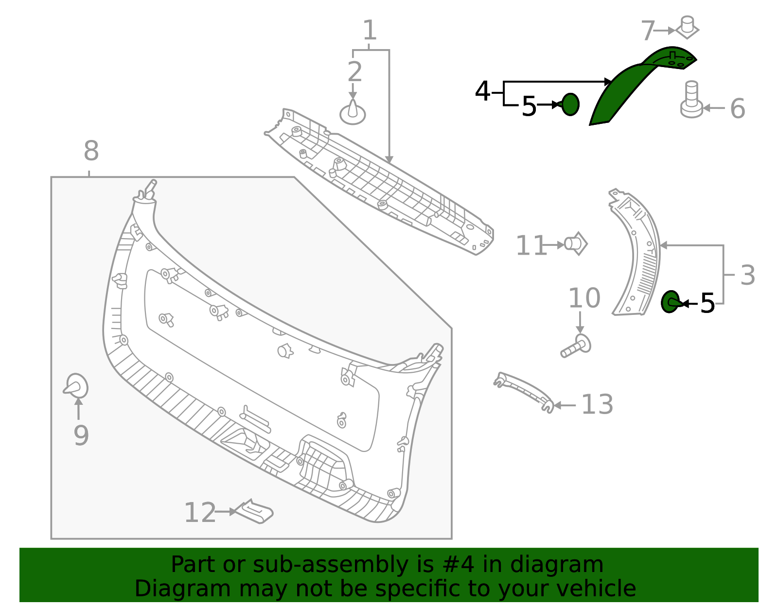 81730-R5000WK - Side Trim 2021-2023 Kia Sorento | Kia.Parts Store