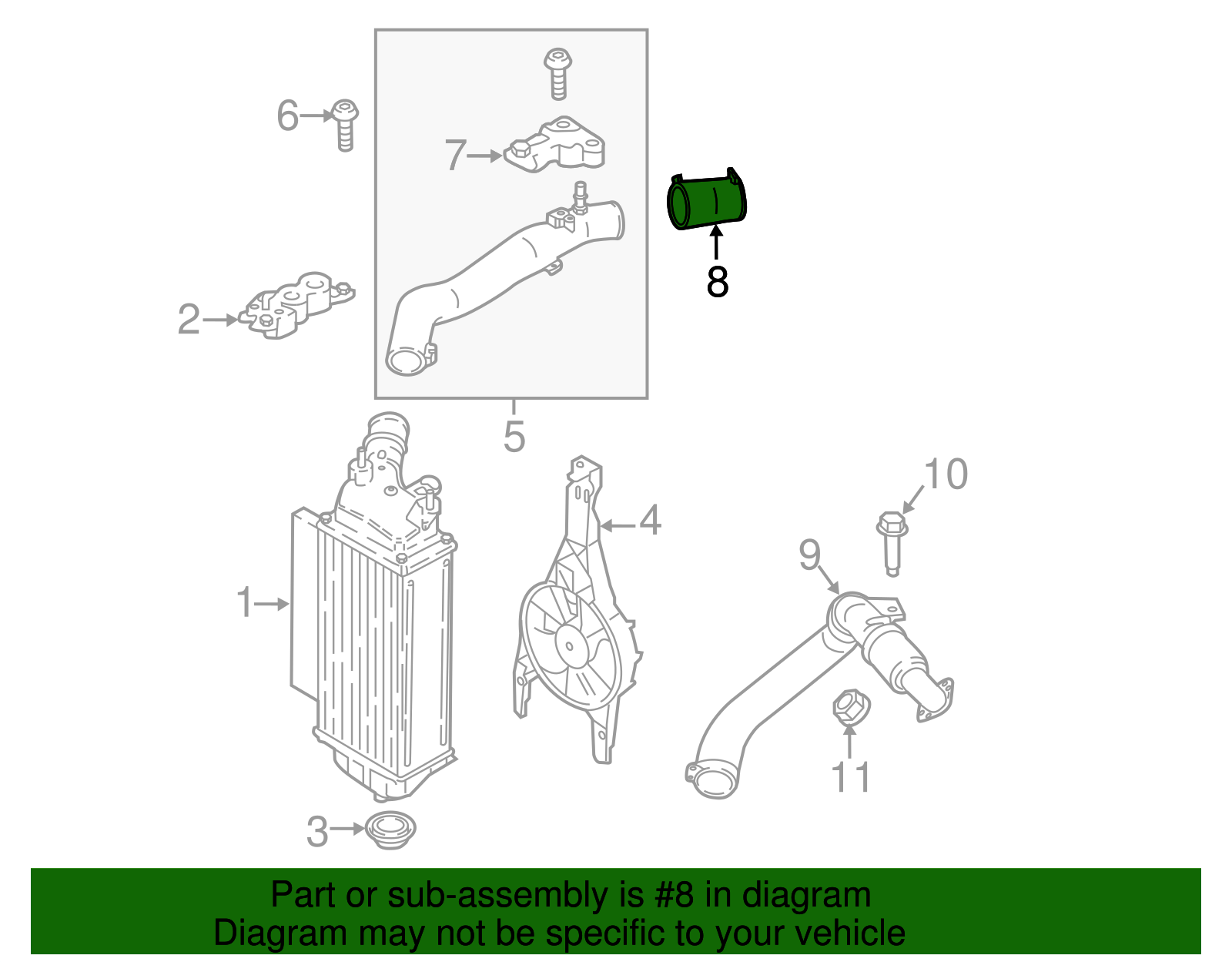 C1BZ-6F073-C - Connector Tube - 2014-2021 Ford | Lasco Auto Parts