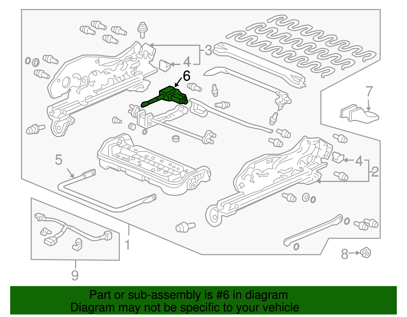 2003-2007 Honda Accord Seat Motor 81237-SDB-A71 | OEM Parts Online