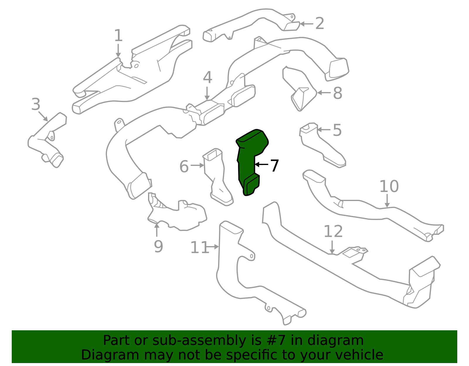 27930-4BA0A - Heater Duct 2017-2023 Nissan | Official Nissan Parts Store