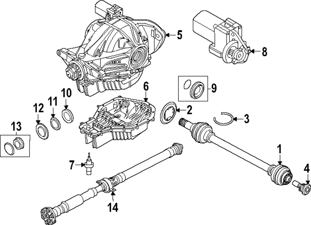 33-10-8-875-640 - 2023-2024 BMW XM - Differential Assembly | BMWPartsHub