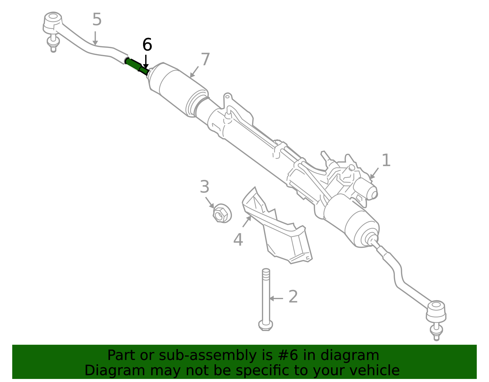 2007-2013 Nissan Altima Inner Tie Rod 48521-JA00A | OEM Parts Online
