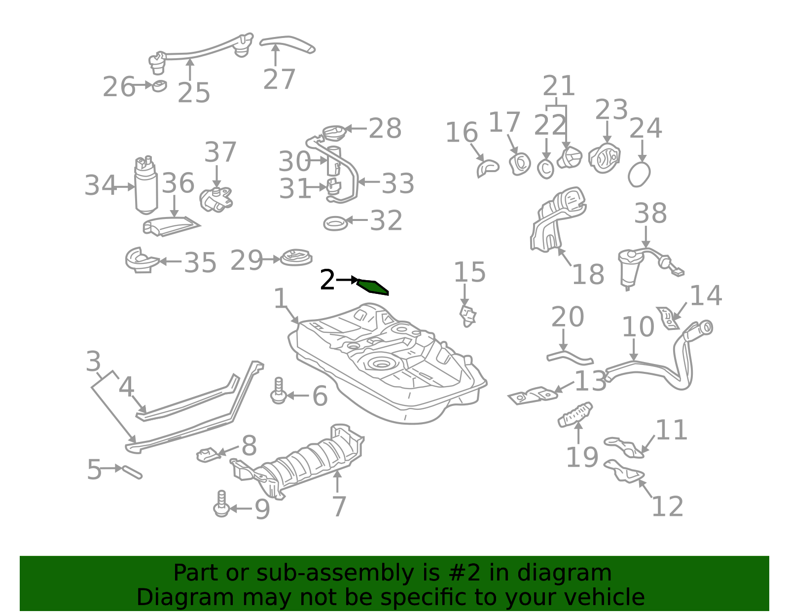 Fuel Tank Insulator 77390-52010 | Toyota Parts Center
