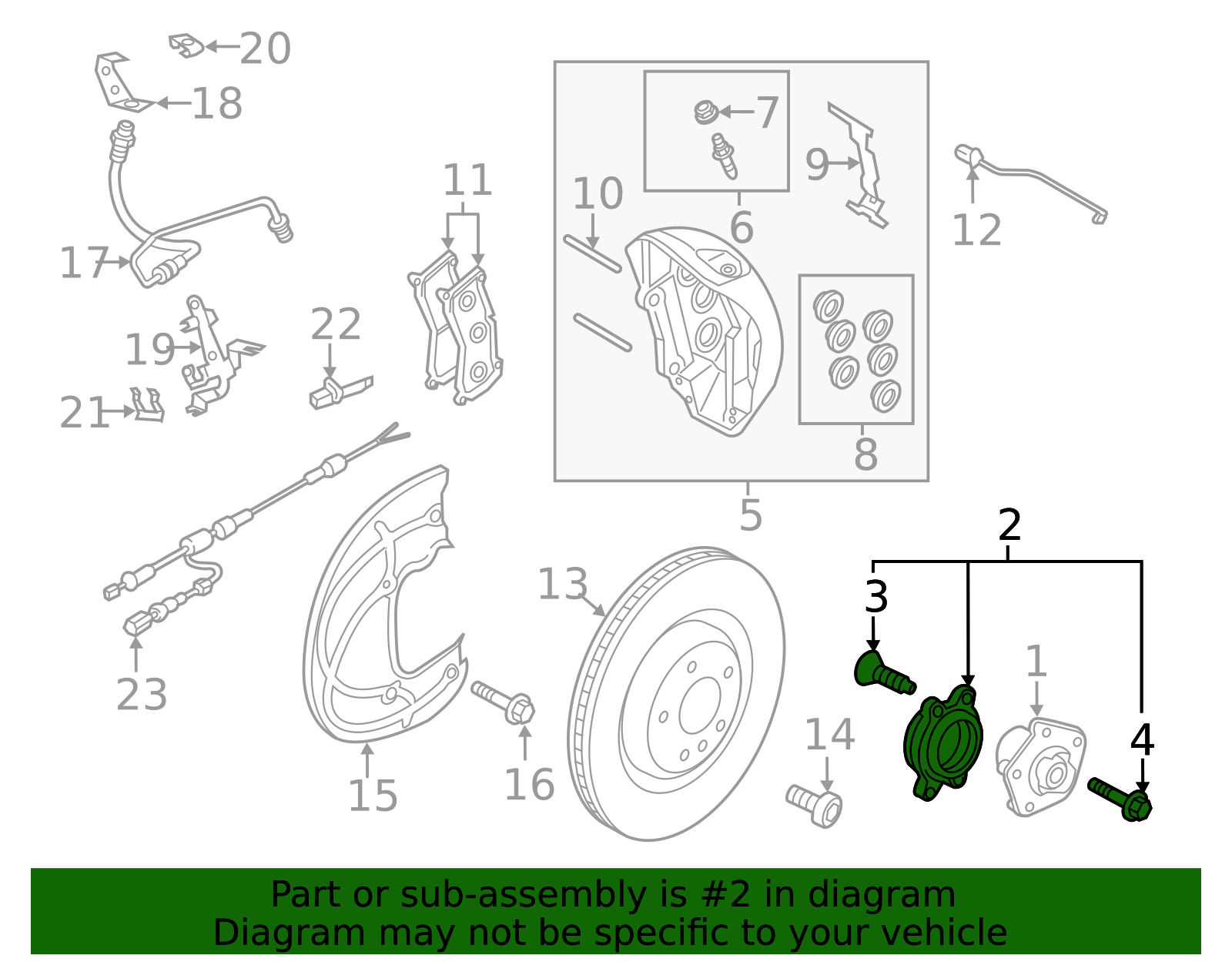 2019-2025 Audi Bearing Assembly 4M0-407-625-D | OEM Parts Online
