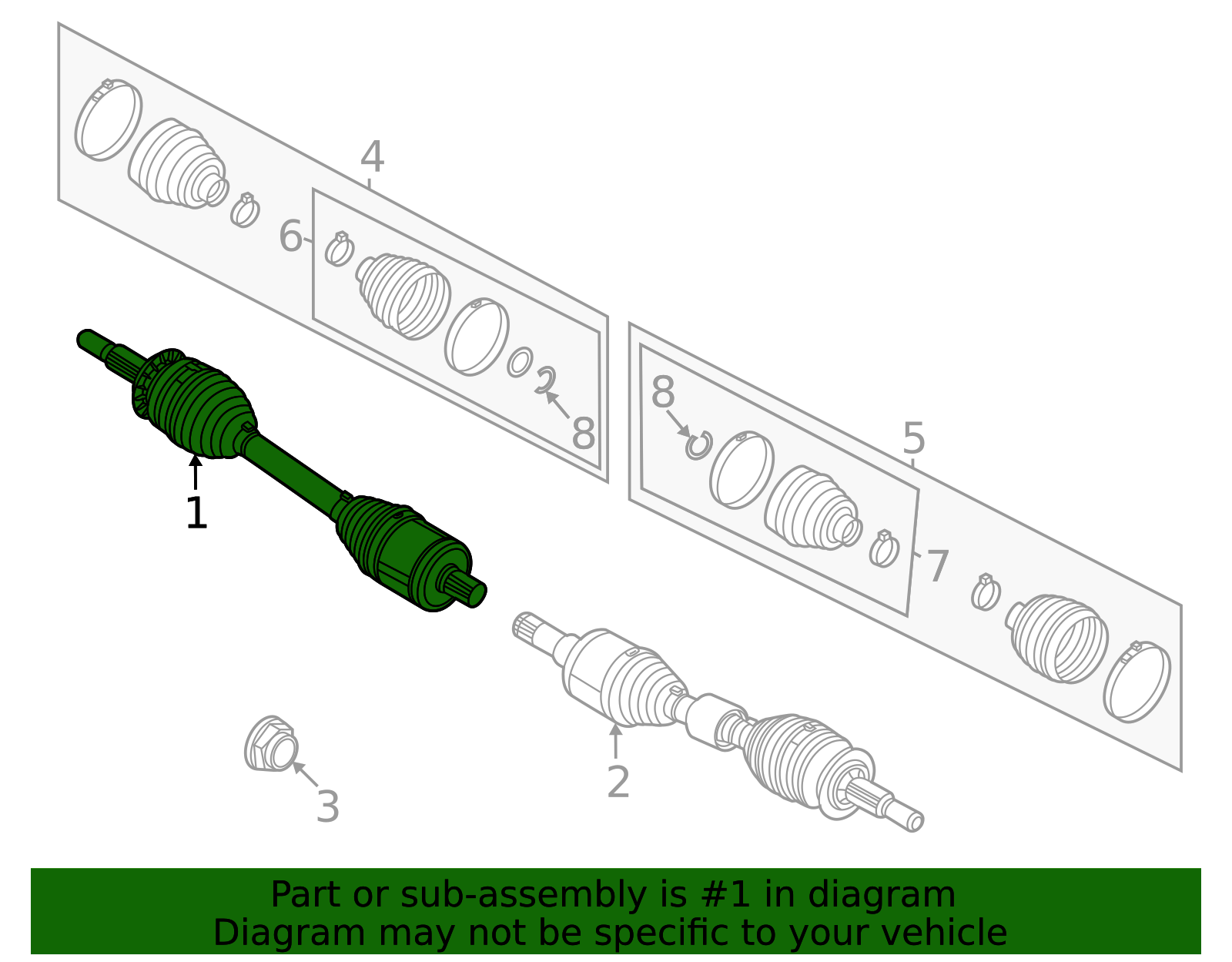 2021-2023 Ford Mustang Mach-E | Axle Assembly | LJ9Z-4K138-A | Walls ...