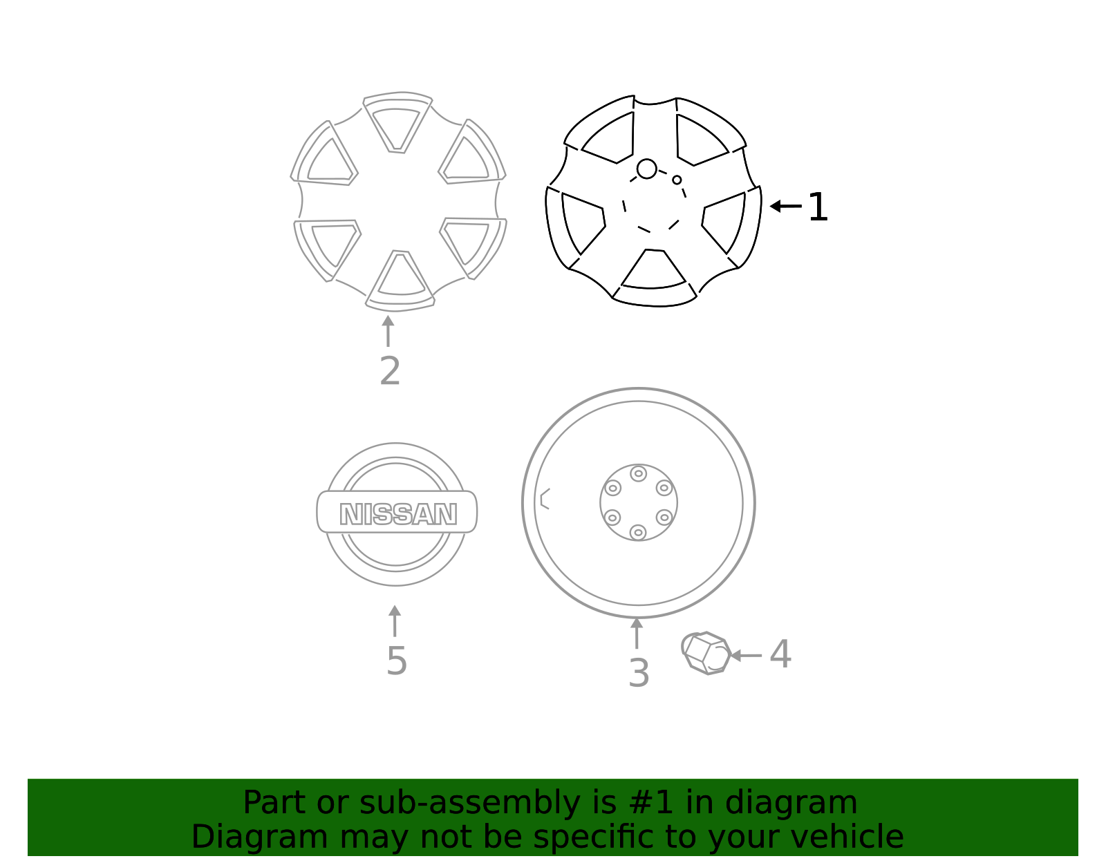 Wheel, Alloy | Official Nissan Parts Store