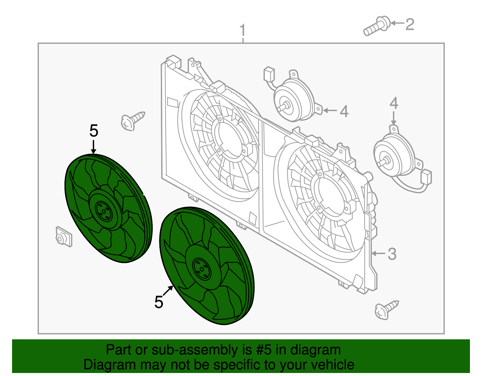 2014-2018 Mazda 3 Fan Blade PEAR-15-140 | RealMazdaParts.com
