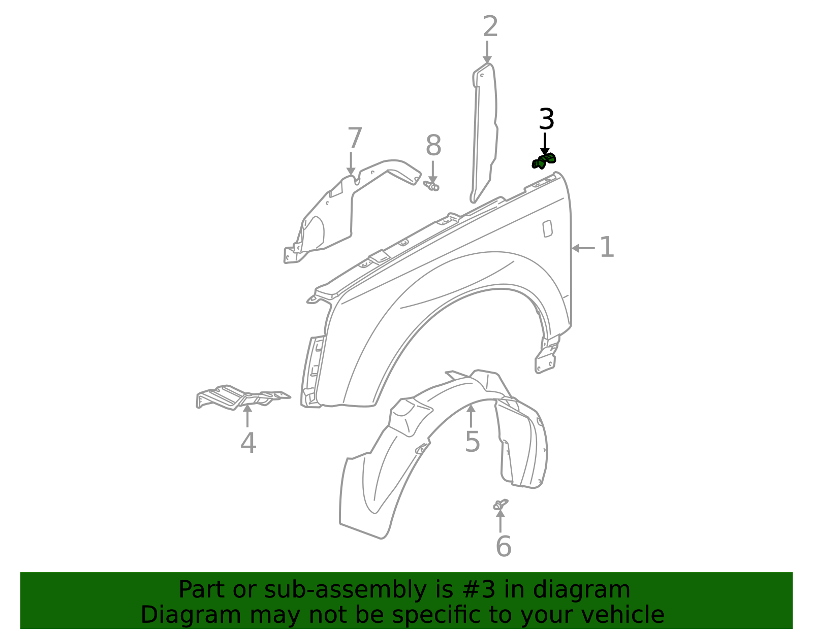 2002-2007 Saturn Vue Upper Bracket 22664682 | Capital Chevy Parts