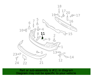 86615-1G000 - Bumper Cover Bracket 2006-2011 Kia Rio | Kia.Parts Store