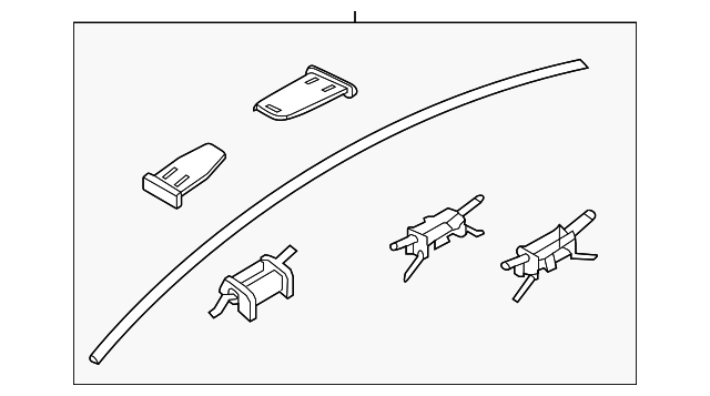 87240-L3000 - Roof Molding 2021-2024 Kia K5 | Kia.Parts Store