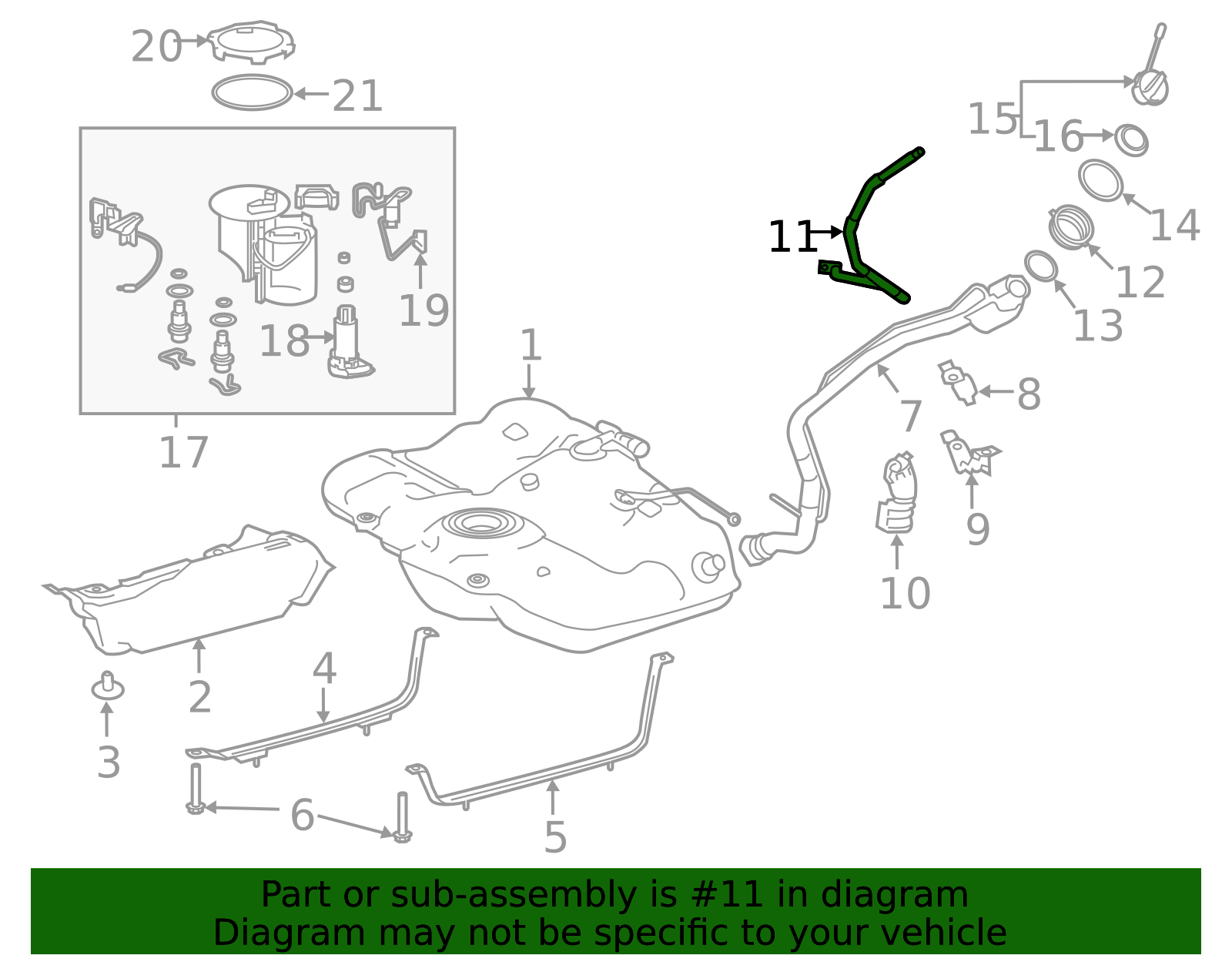 77226-33180 - High-Quality Fuel Tank Vent Hose for 2019-2022 Lexus ...