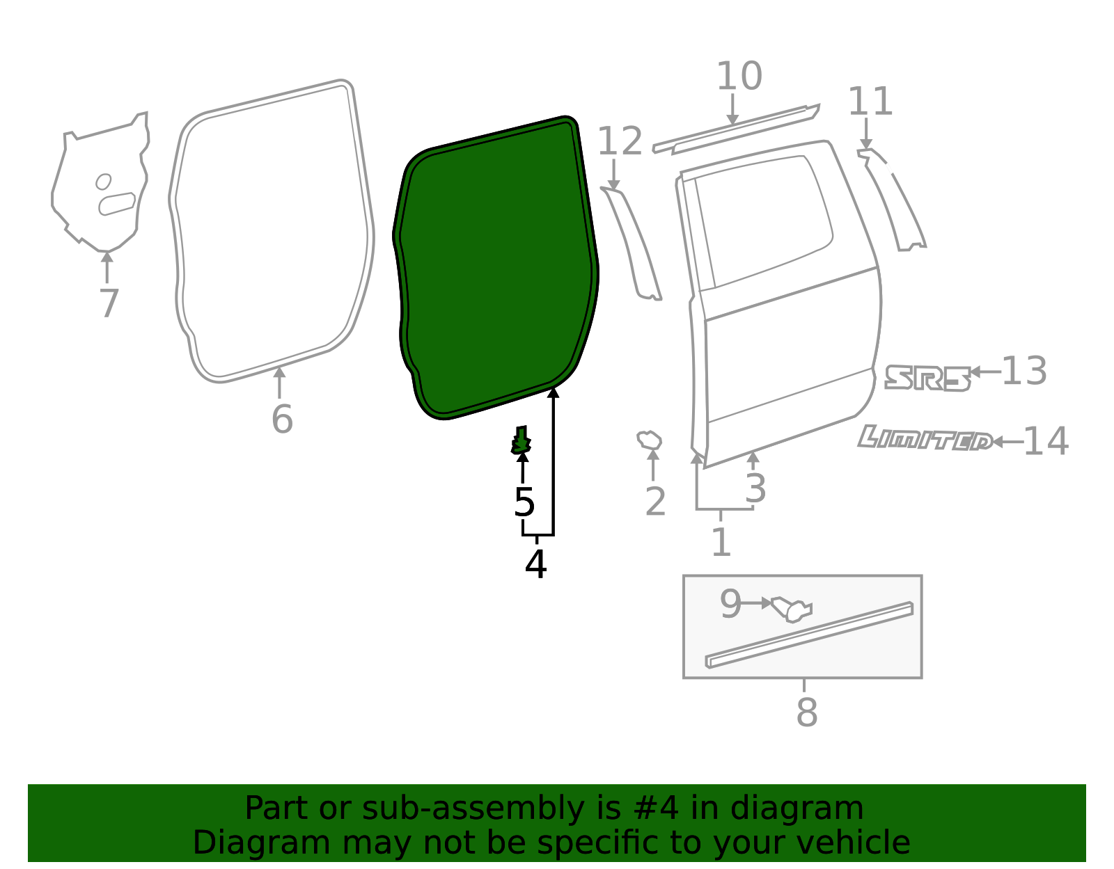 2022-2025 Toyota Tundra Door Weather-Strip 67871-0C080 | MotorMotor