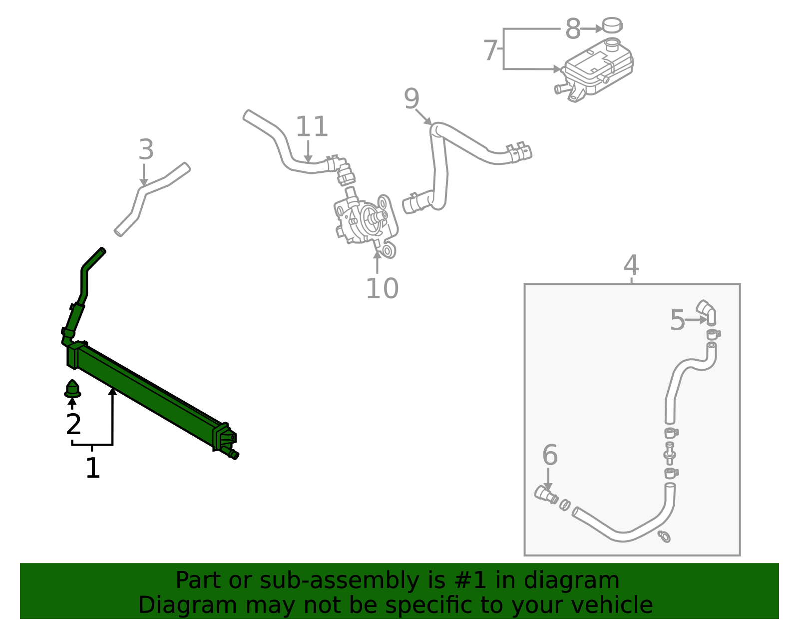 2021-2026 Hyundai Santa Fe Inverter Cooler 253E0-P4000 | OEM Parts Online
