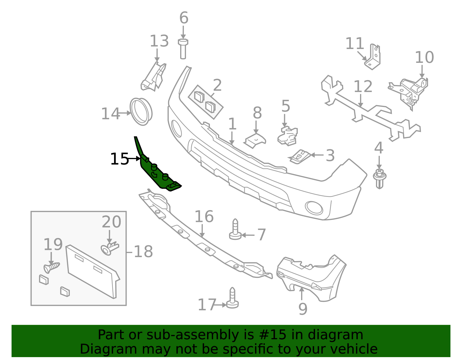96012-9BF0A - Spoiler Official Nissan Parts Store