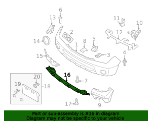 96011-EA800 - Spoiler - 2005-2012 Nissan Frontier | Nissan OEM Parts Direct