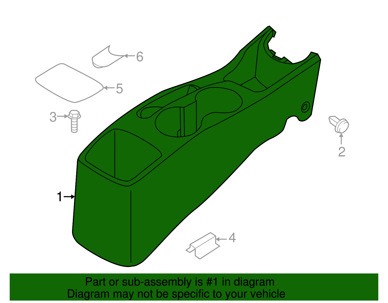 84637-1R010-RY - Hyundai Center Console 2012-2017 Hyundai Accent ...