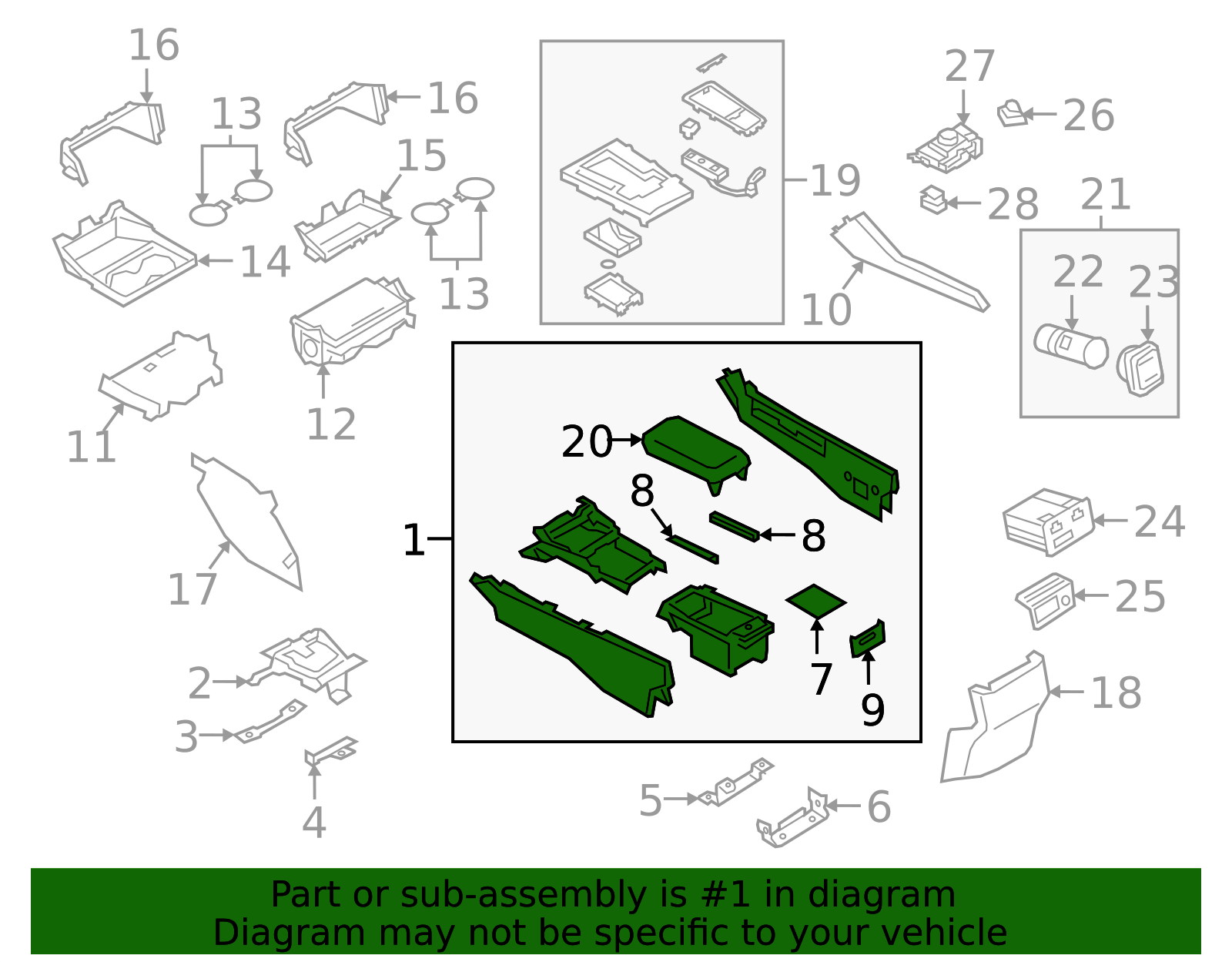 2023 Mazda 3 | Front Console | BGKM-64-420A-02 | Mazda Online Parts