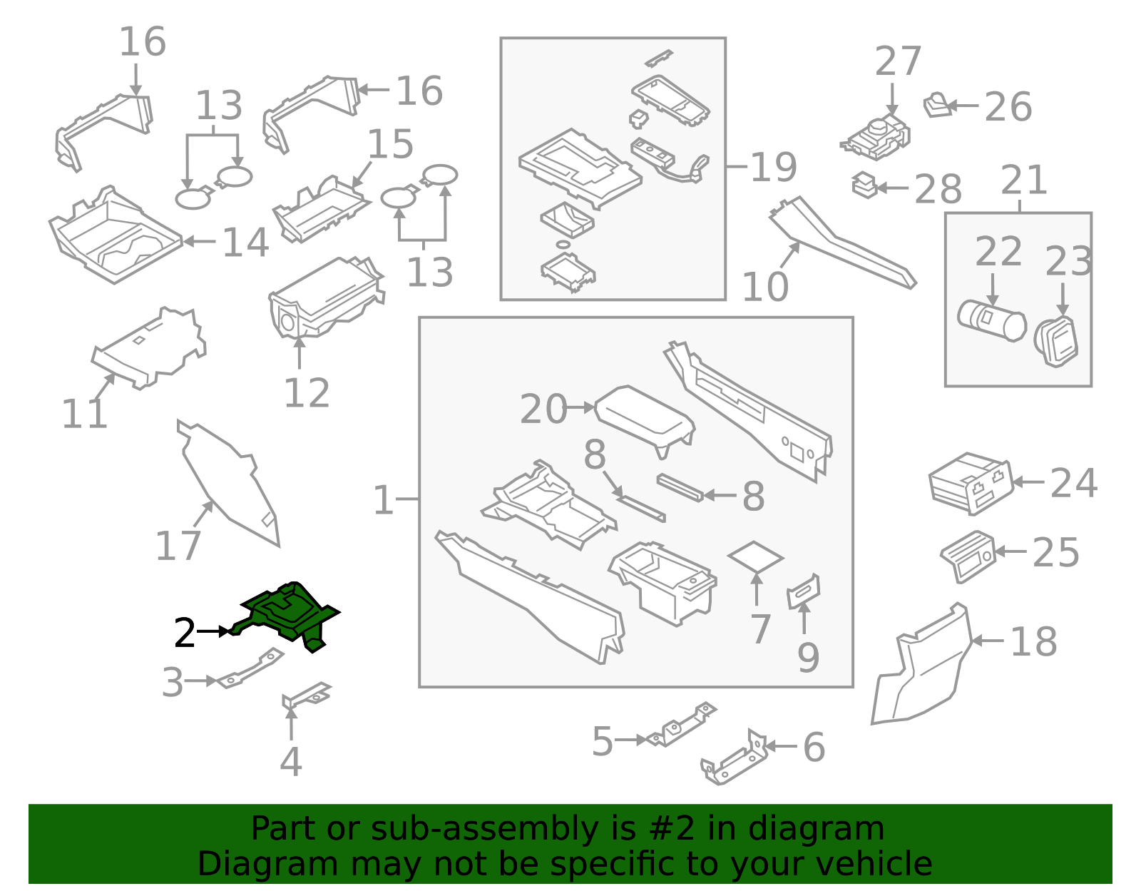 Front Console Front Bracket | BDGF-64-33X | Mazda Online Parts