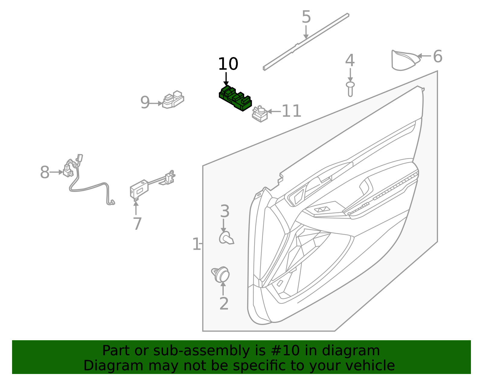 93571-Q5105 - Window Switch 2023-2025 Kia Seltos | Kia.Parts Store