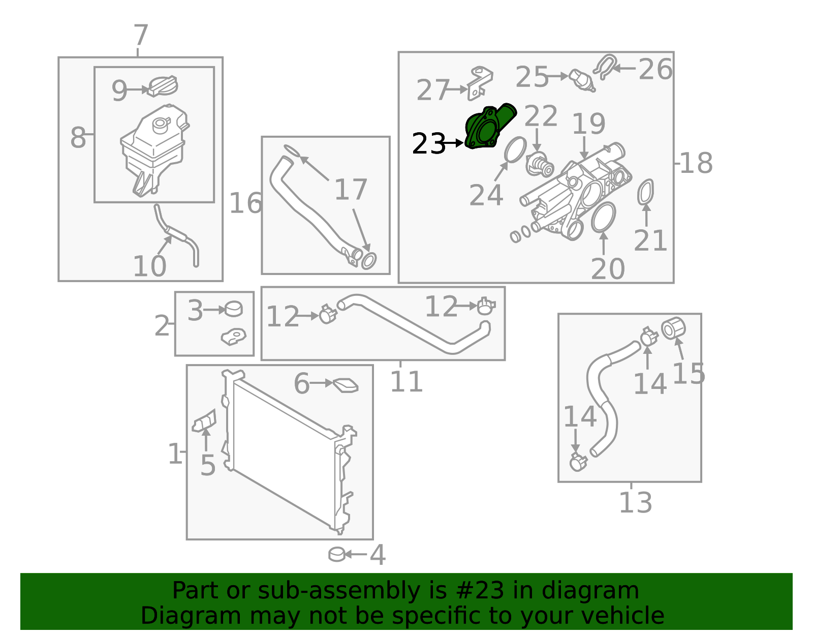 2008-2015 Hyundai Water Inlet 25630-2G000 | MotorMotor