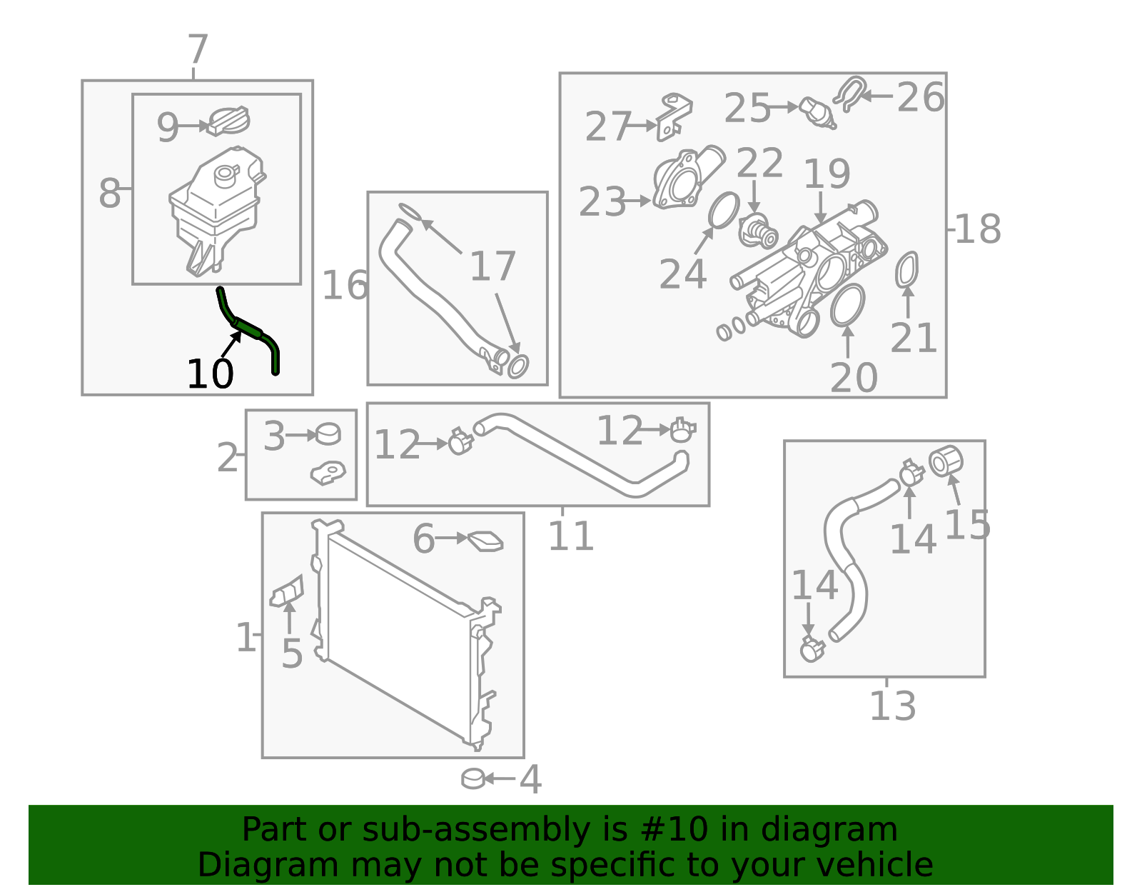 2011-2017 Hyundai Reservoir Hose 25450-2T000 | MotorMotor