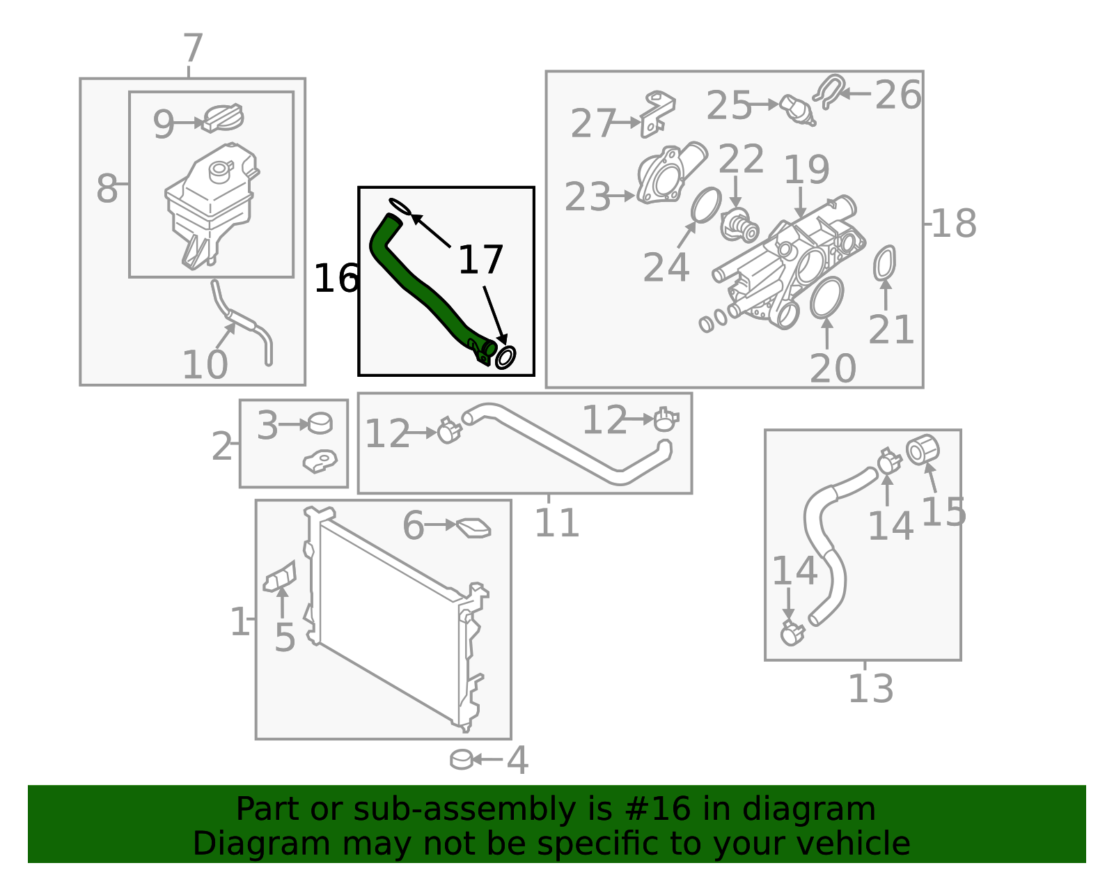 2010-2021 Hyundai Water Inlet Pipe 25460-2G201 | OEM Parts Online