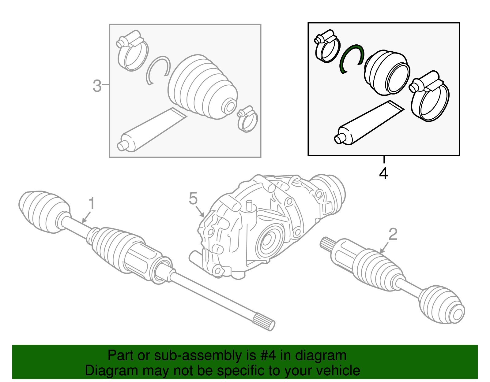 31607606091 - 2010-2019 BMW Outer Boot (31-60-7-606-091) | BMW of South ...