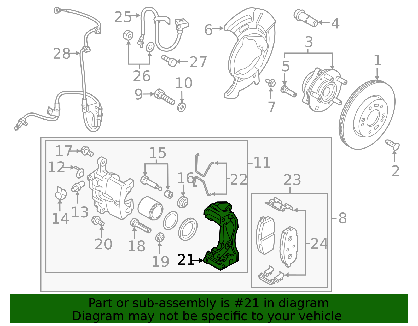 2018-2020 Hyundai Elantra GT Carrier 58123-B2000 | MotorMotor