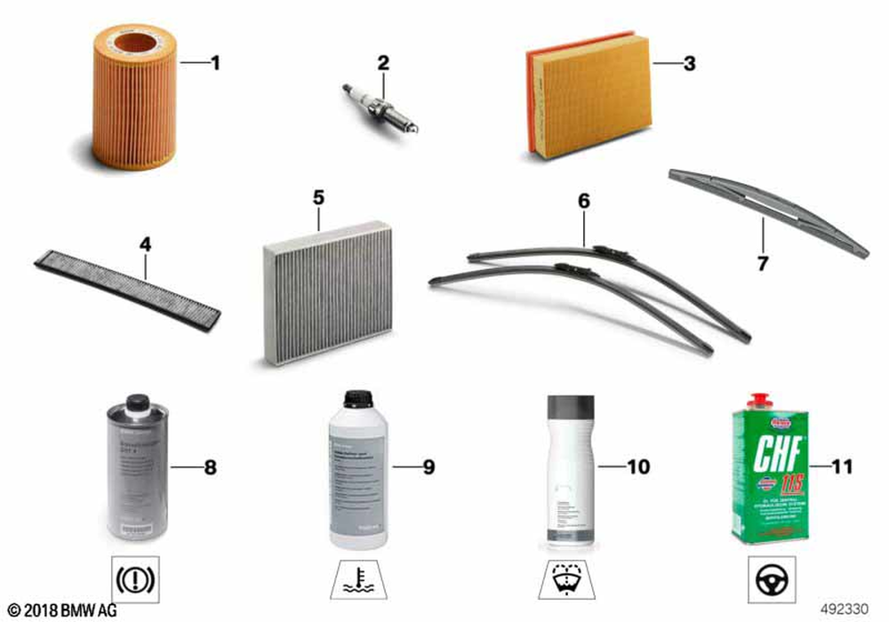 13717601868 - BMW Air Filter Element 2009-2018 BMW | Performance Auto Parts