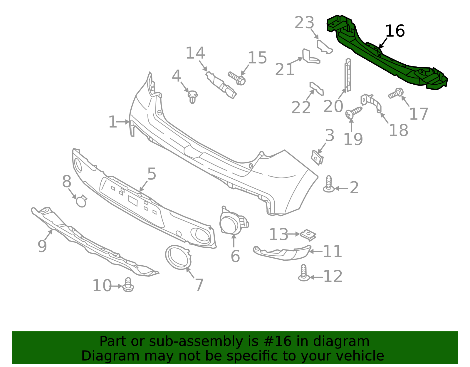 86631-B2510 - Impact Bar 2017-2019 Kia | Kia.Parts Store