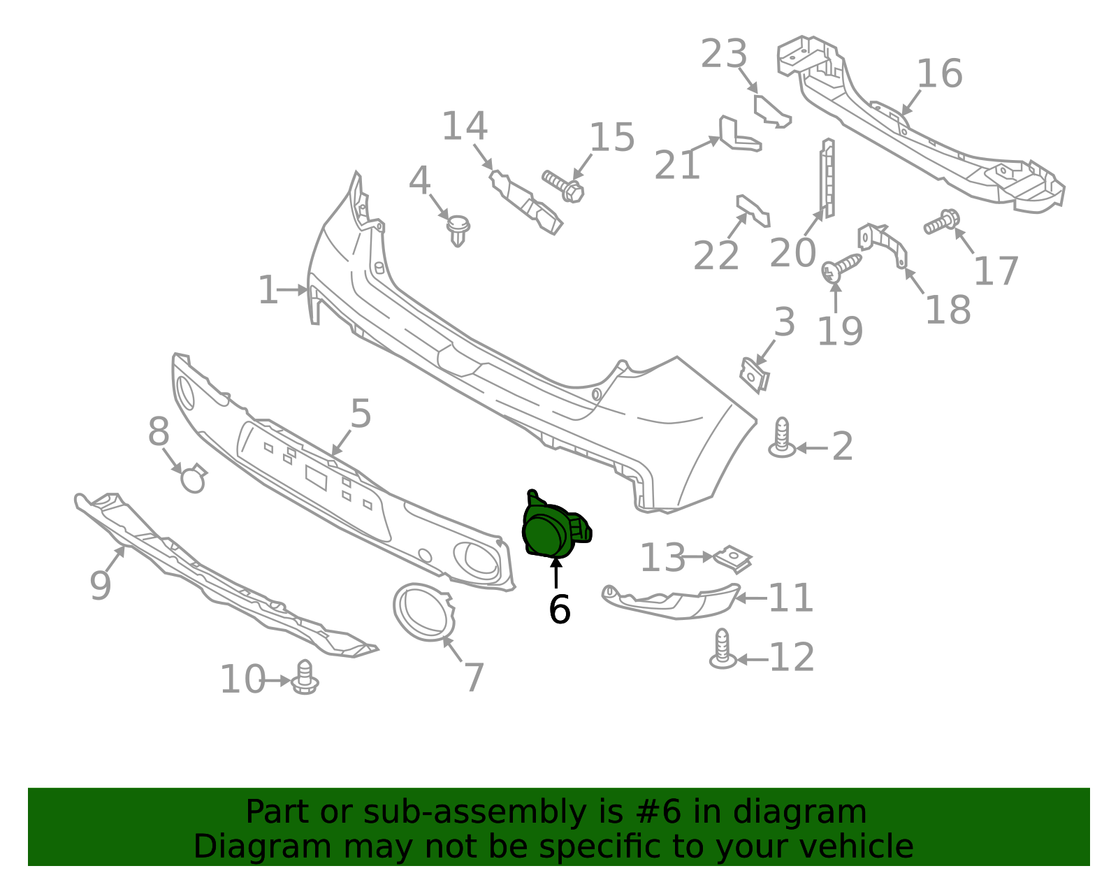 92406-B2500 - Reflector 2017-2019 Kia | Kia.Parts Store
