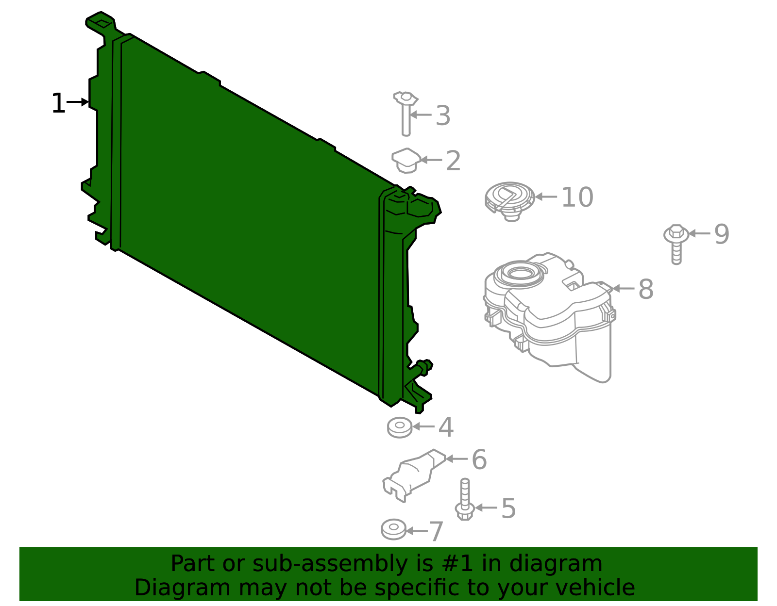 Radiator 9A7-121-251-10 | Parts