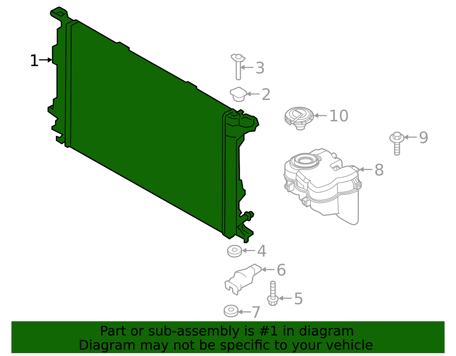 2017-2024 Porsche Macan Radiator 9A7-121-251-10 | OEM Parts Online
