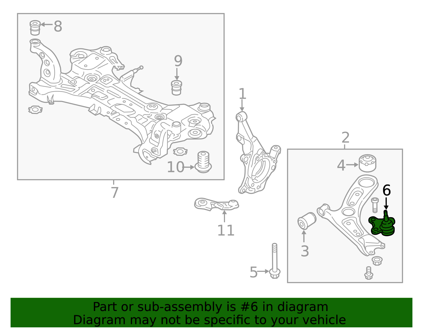 Hyundai - 54530-F2100 - Ball Joint - 2017-2023 Hyundai | OEM Hyundai ...