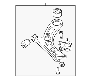 Hyundai - 54501-J9000 - Lower Control Arm - 2018-2023 Hyundai Kona ...