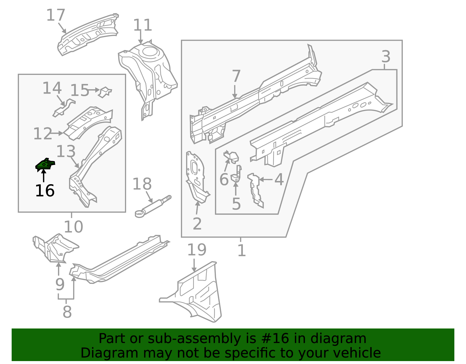 2015-2019 Subaru Bracket 51625AL01A9P | Subaru Parts Quick