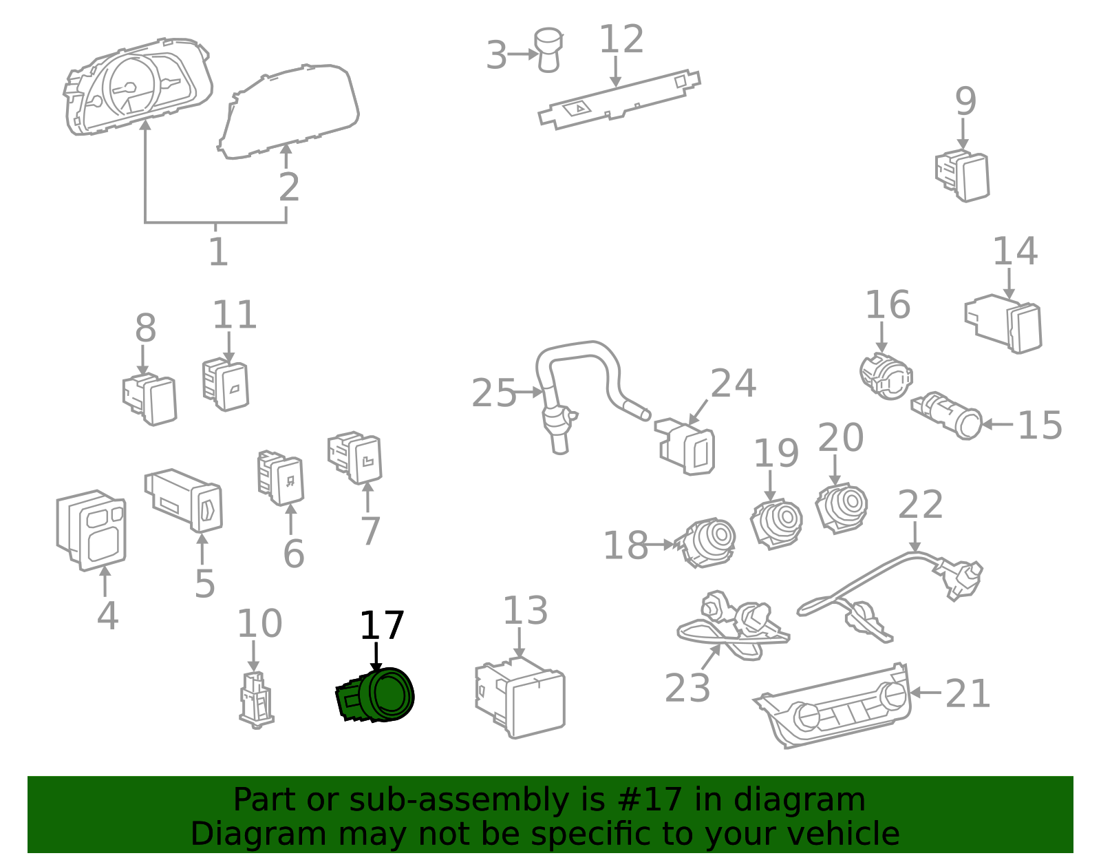 2015-2018 Toyota Ignition Switch 89611-0R021 | Toyota Parts Center