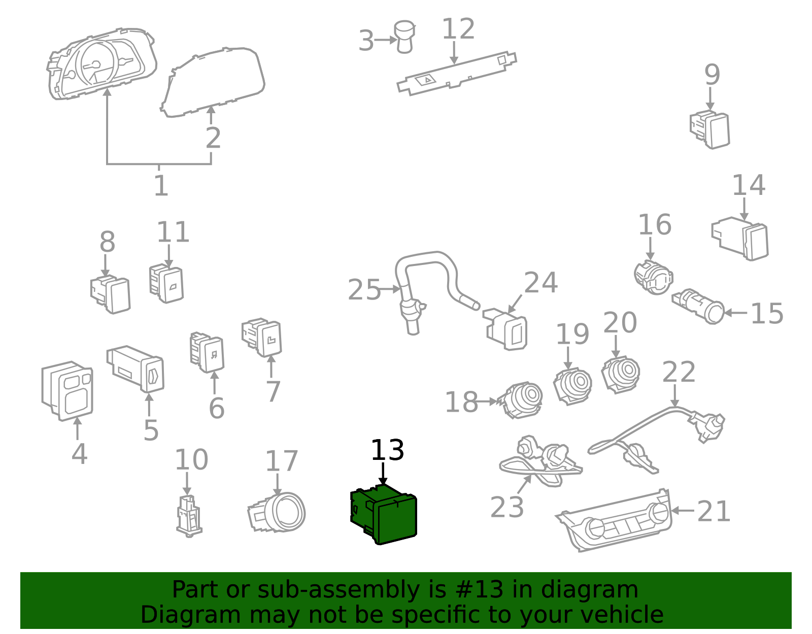 2013-2018 Toyota RAV4 Combo Switch 84970-0R010 | MotorMotor