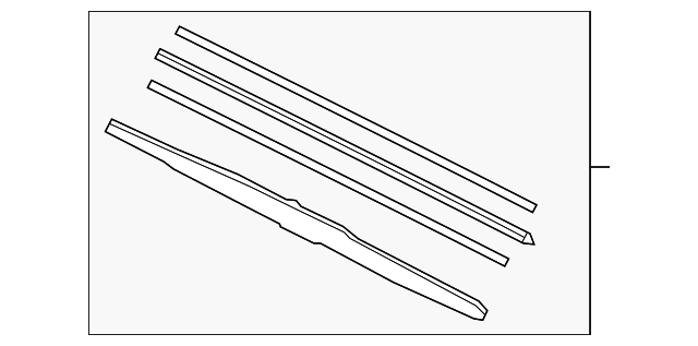 76730-T0A-003 - Wiper Blade 2012-2016 Honda CR-V | Toronto Honda Parts