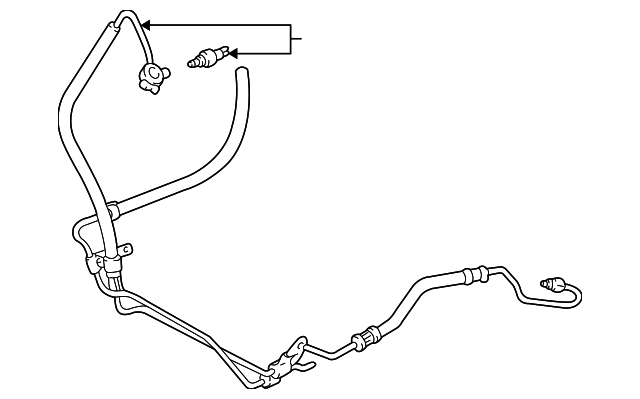 1995-2004 Toyota Tacoma Power Steering Pressure Hose 44410-04030 | OEM ...